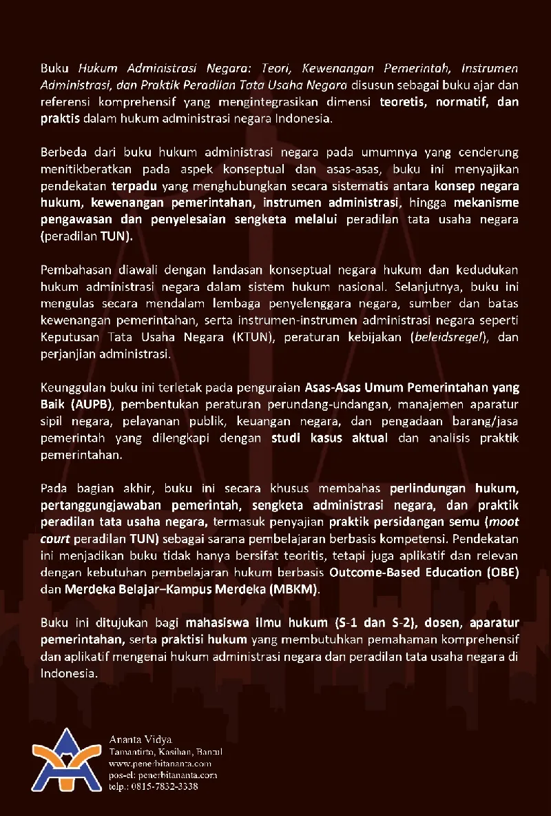 HUKUM ADMINISTRASI NEGARA: Teori, Kewenangan Pemerintah, Instrumen ...